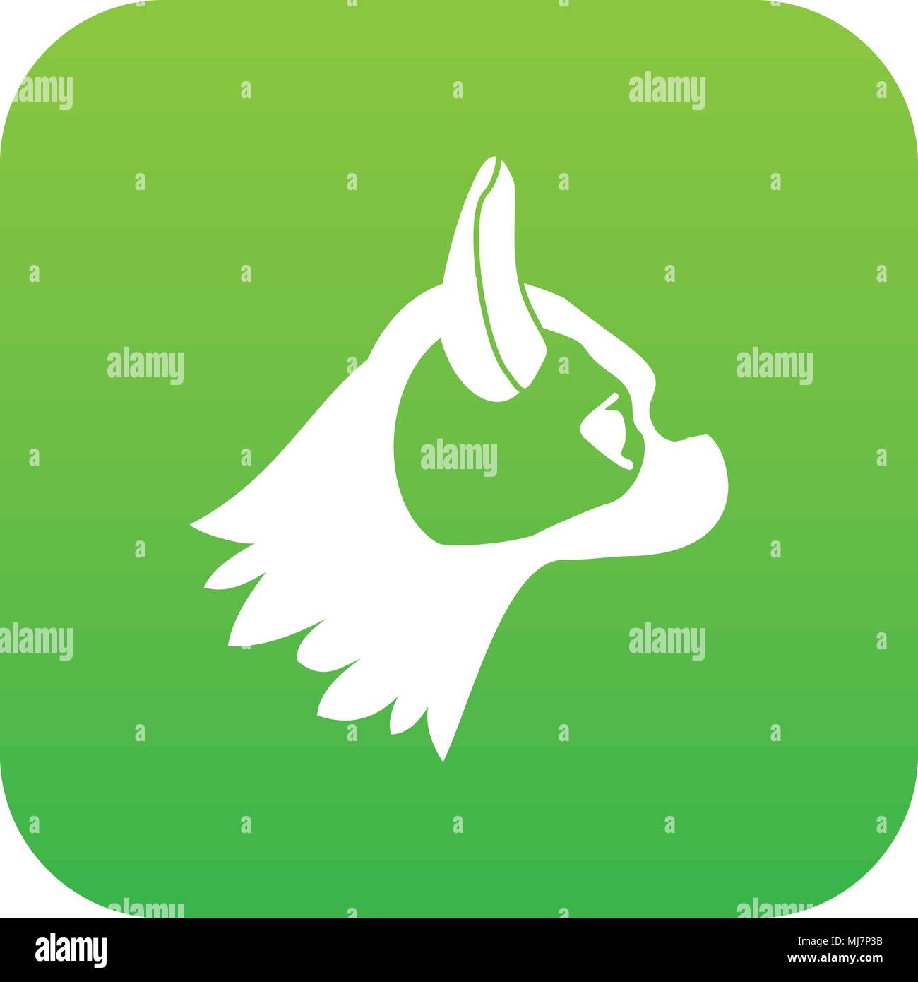 Pug dog icon digital green Stock Vector Image & Art - Alamy