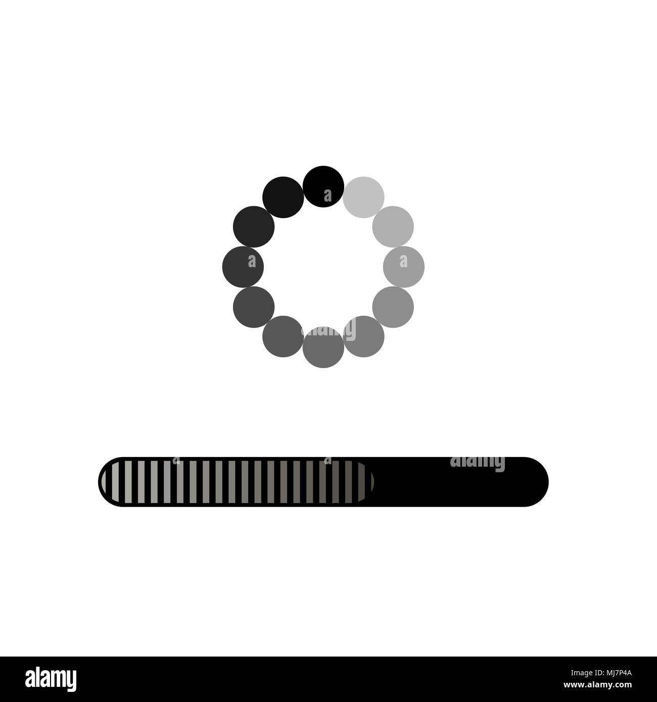 Loading Icon Isolated Stock Vector Image & Art - Alamy