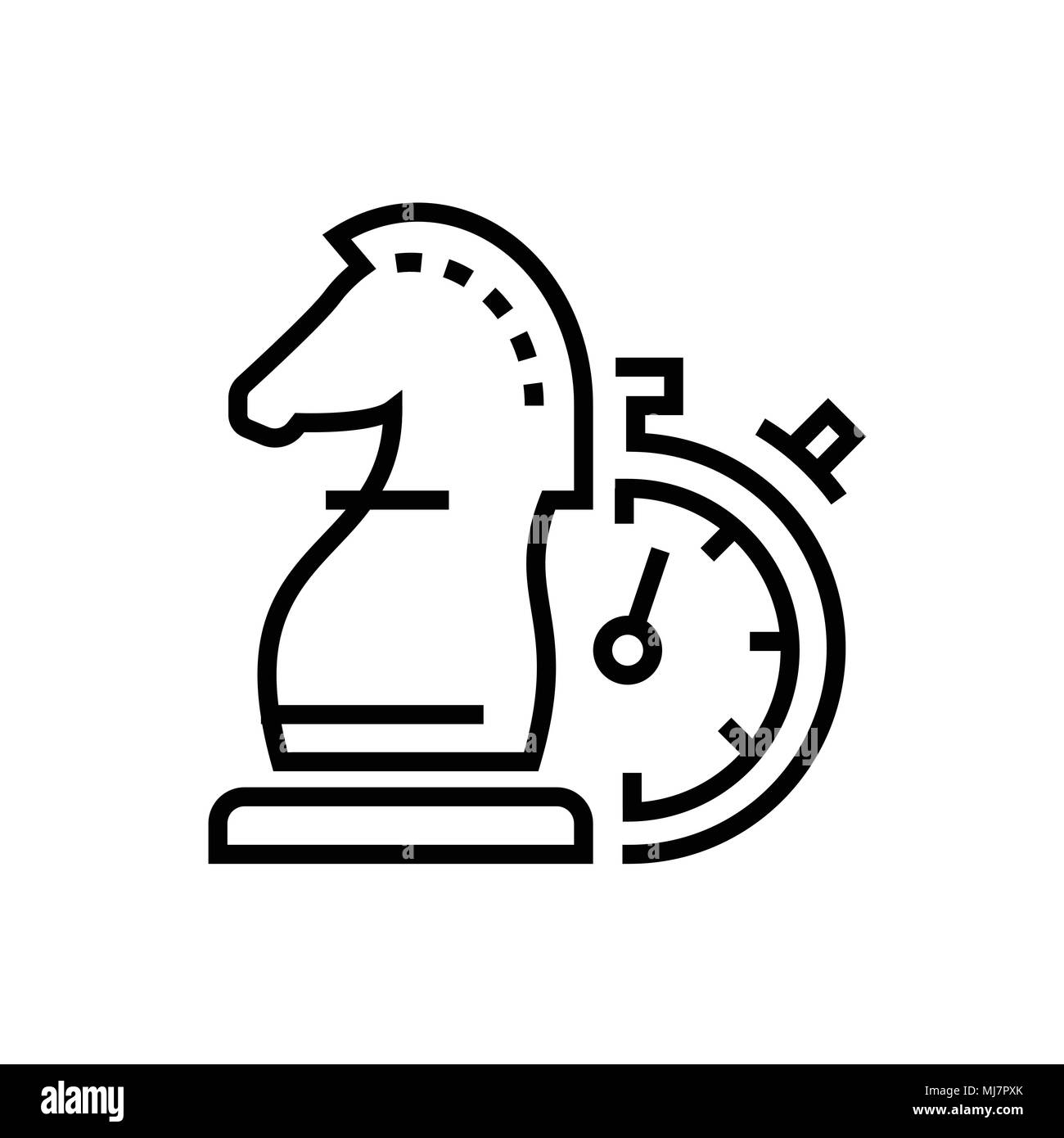 Single Black And White Business Icons