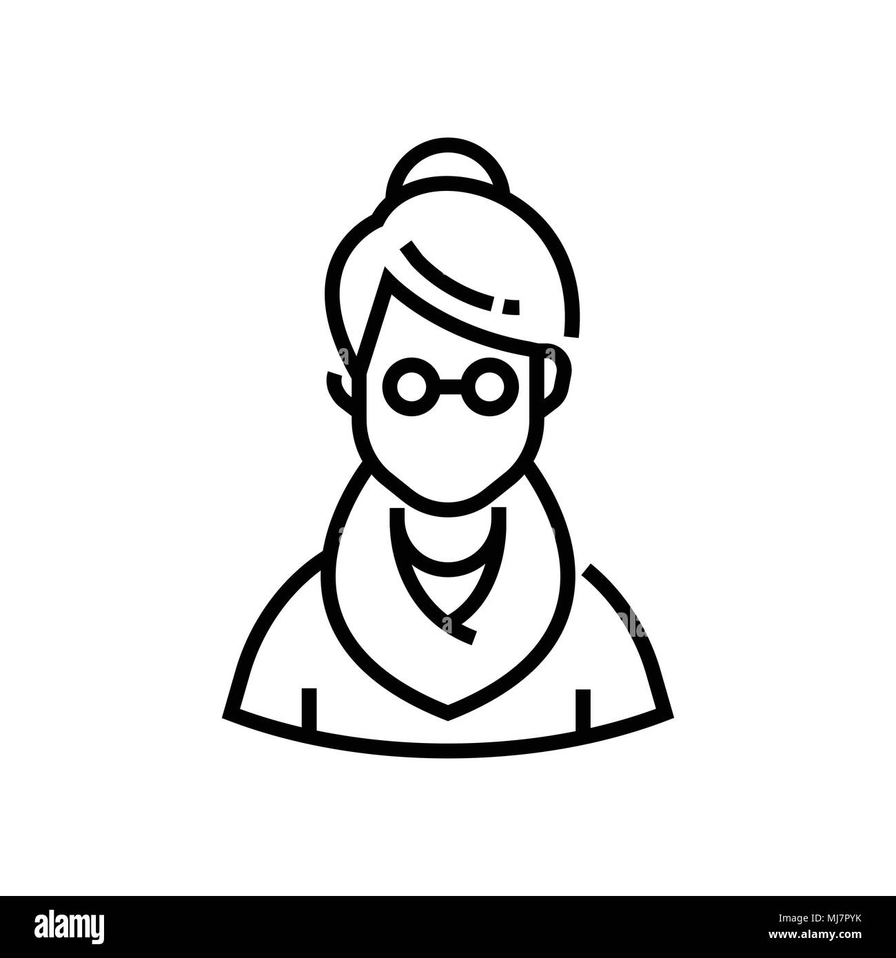 Grandmother Black And White