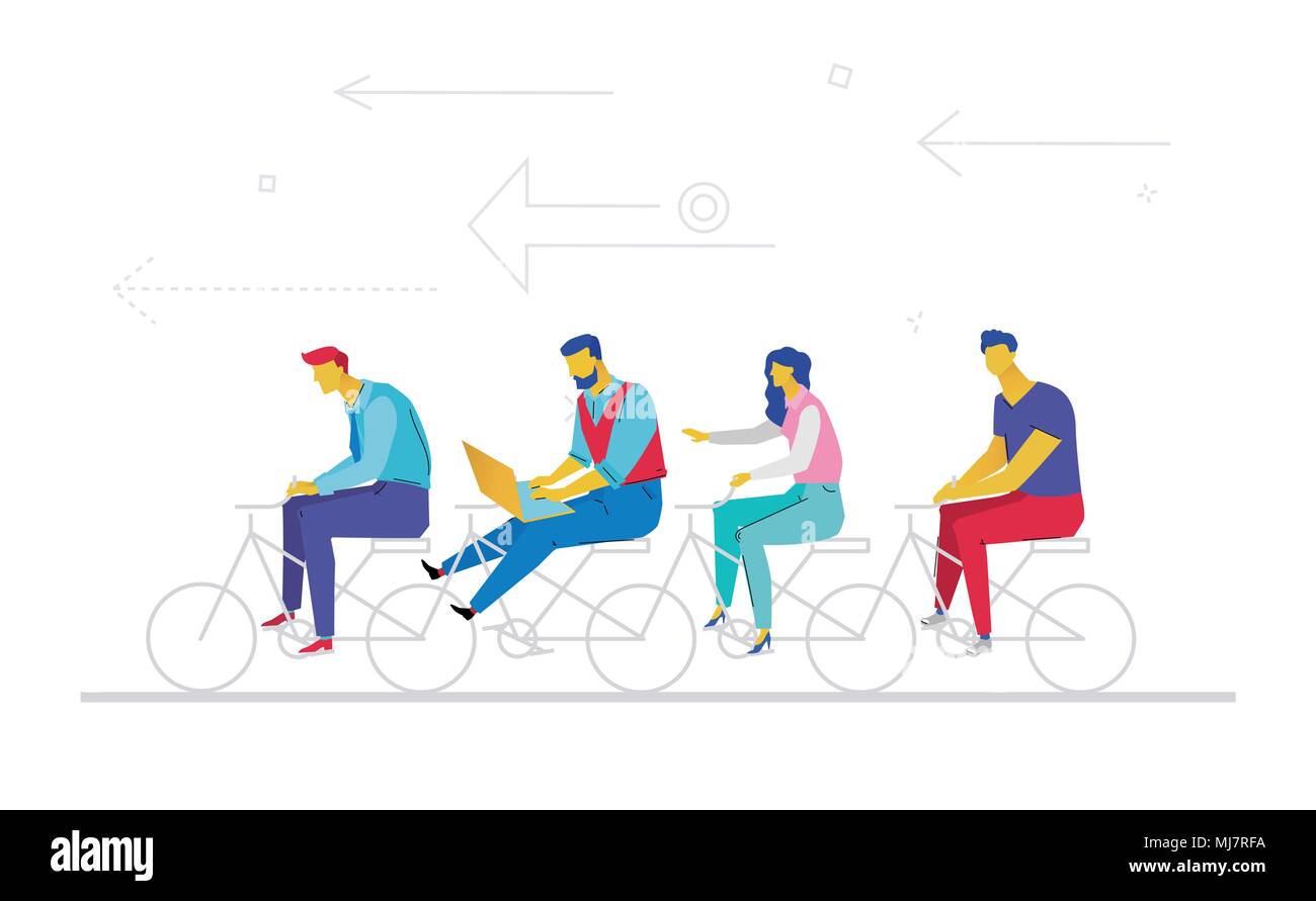 Business team - flat design style colorful illustration Stock Vector ... Business team - flat design style colorful illustration Stock Vector ...