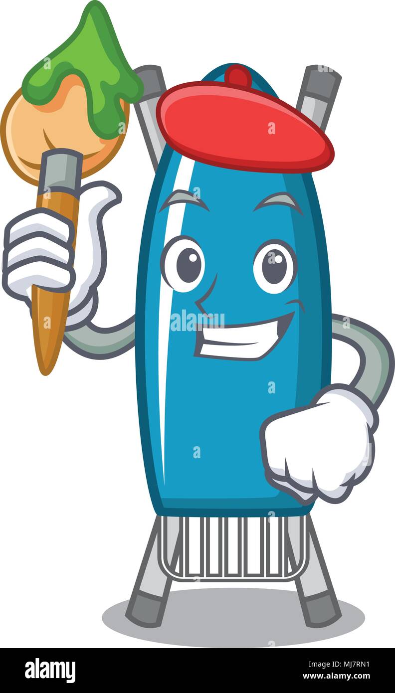 Artist iron board character cartoon Stock Vector Image & Art - Alamy
