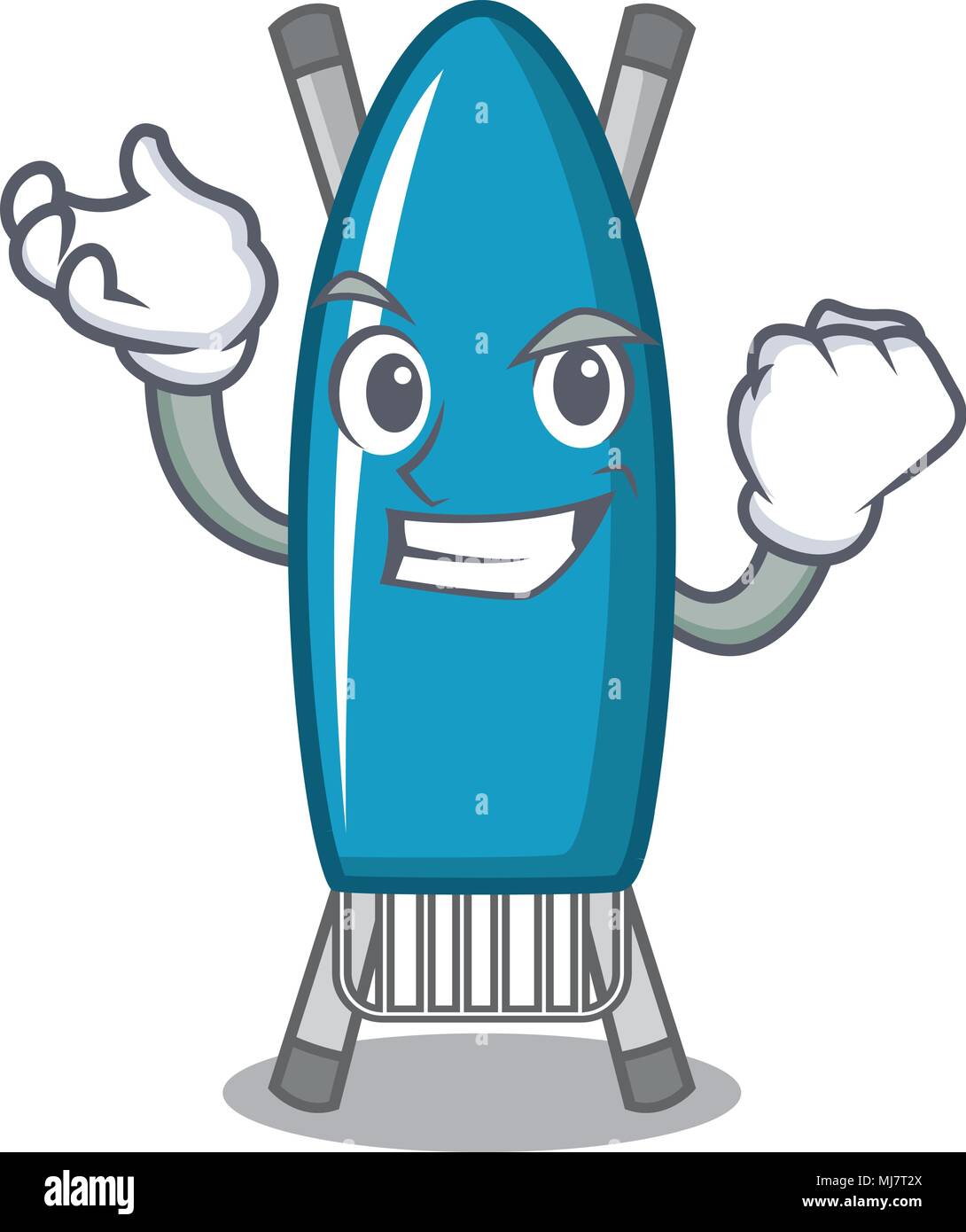 Successful iron board character cartoon Stock Vector Image & Art - Alamy