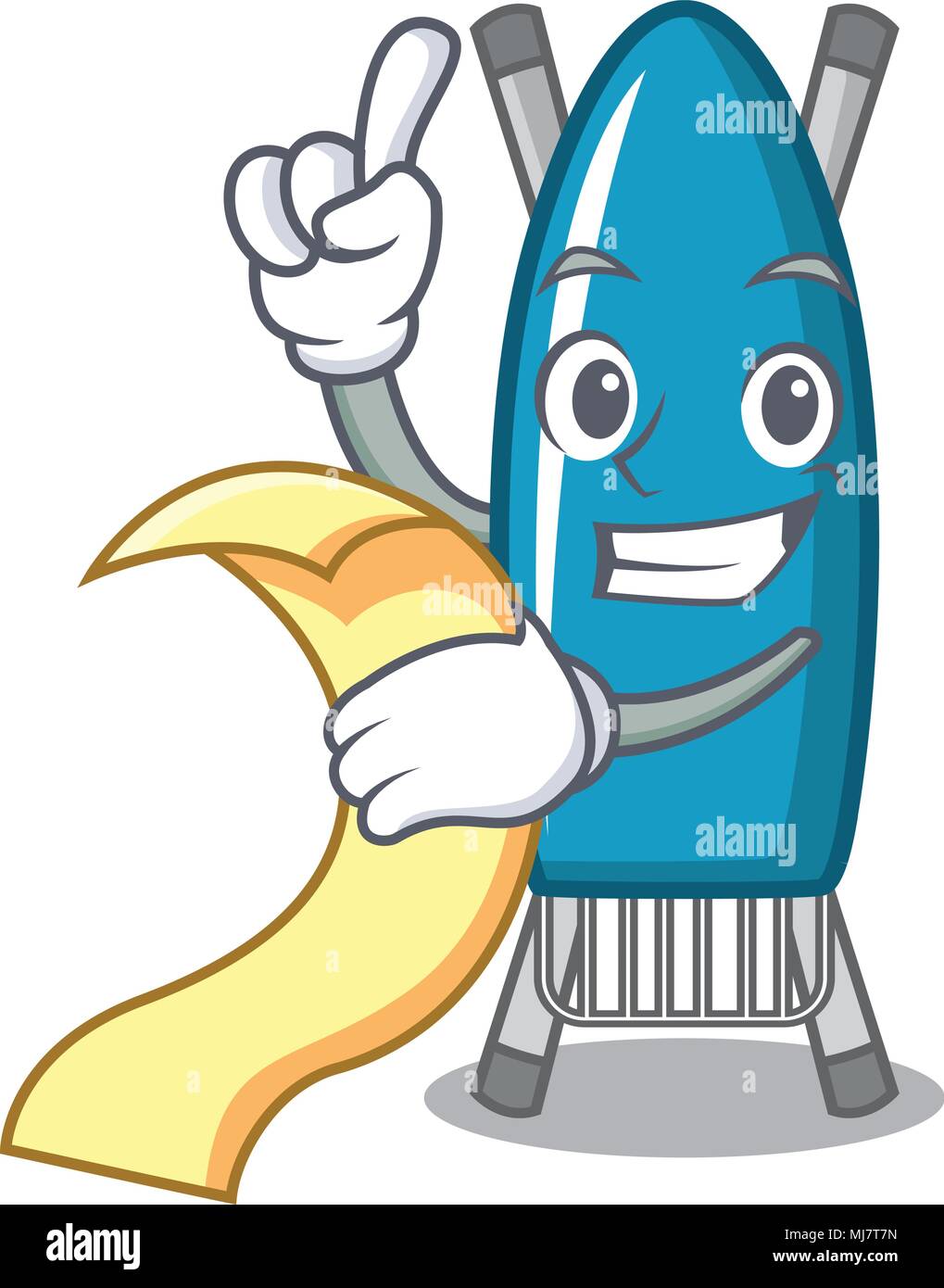 With menu iron board mascot cartoon Stock Vector Image & Art - Alamy
