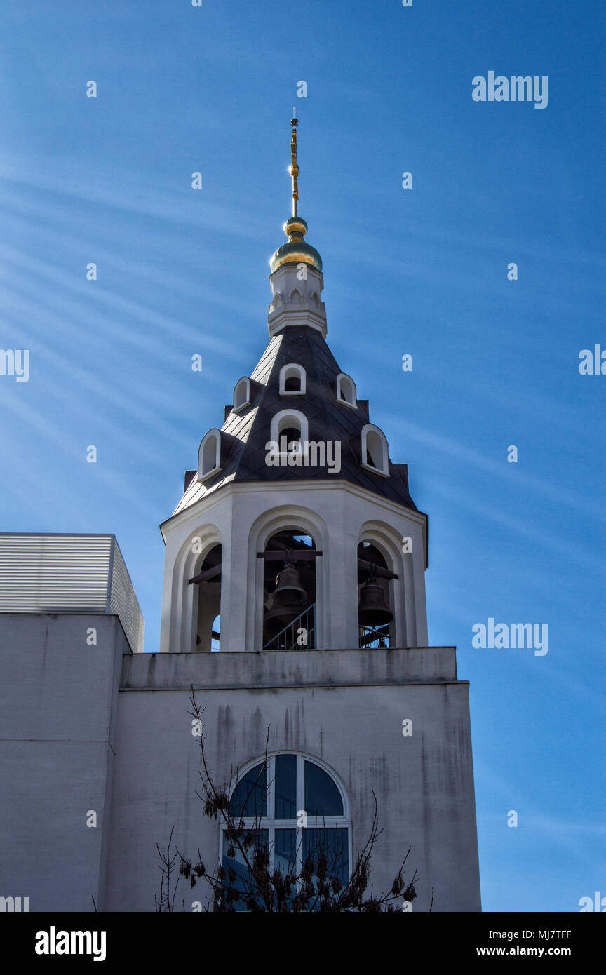 Belfry of the Russian Orthodox Church of Santa Maria Magdalena in ...