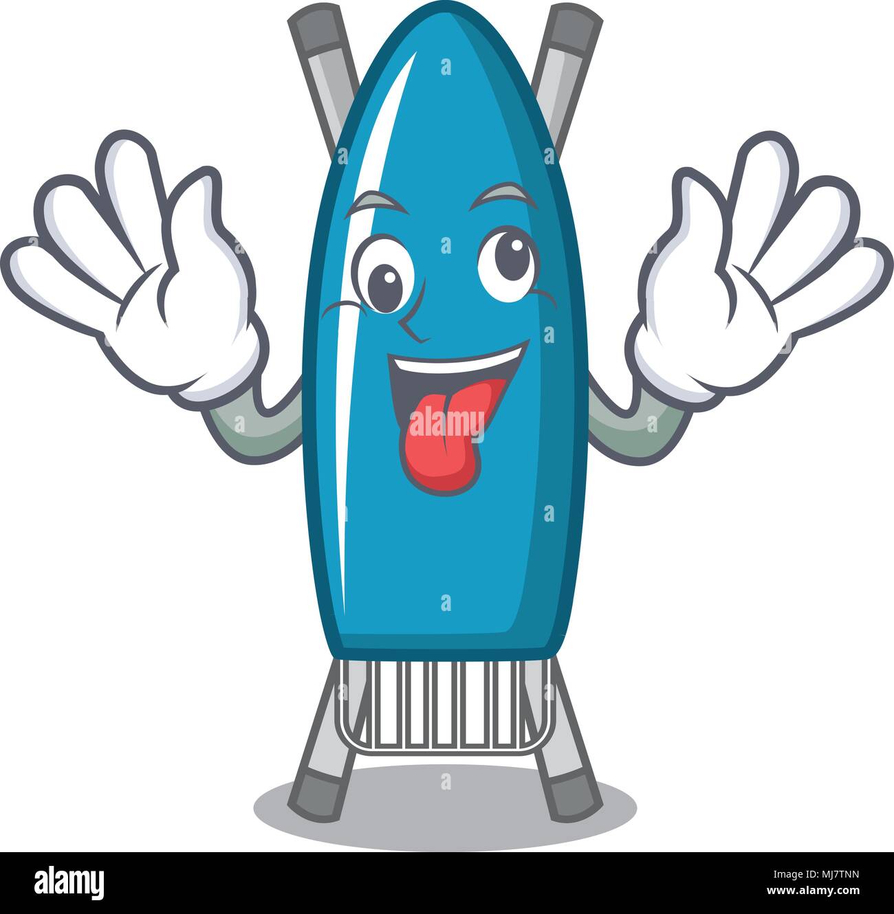 Crazy iron board mascot cartoon Stock Vector Image & Art - Alamy