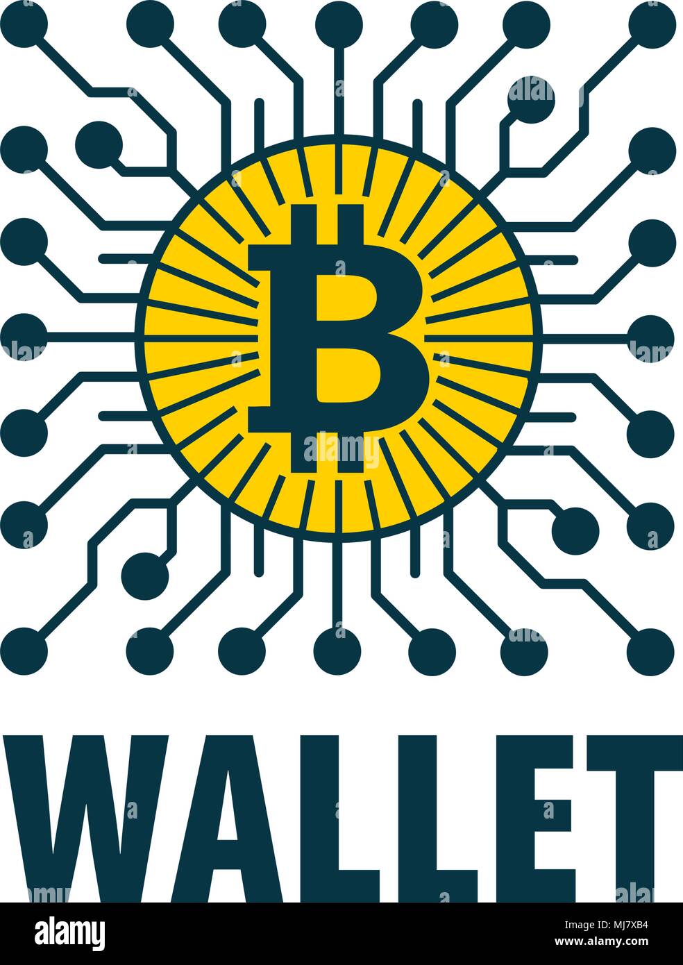 vector bitcoin wallet Stock Vector Image & Art - Alamy