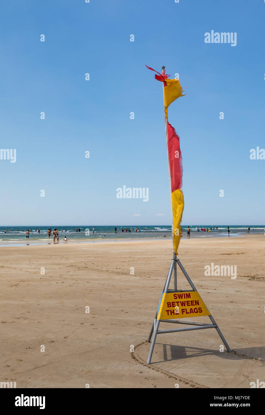 Australian beach safety flag hi-res stock photography and images - Alamy