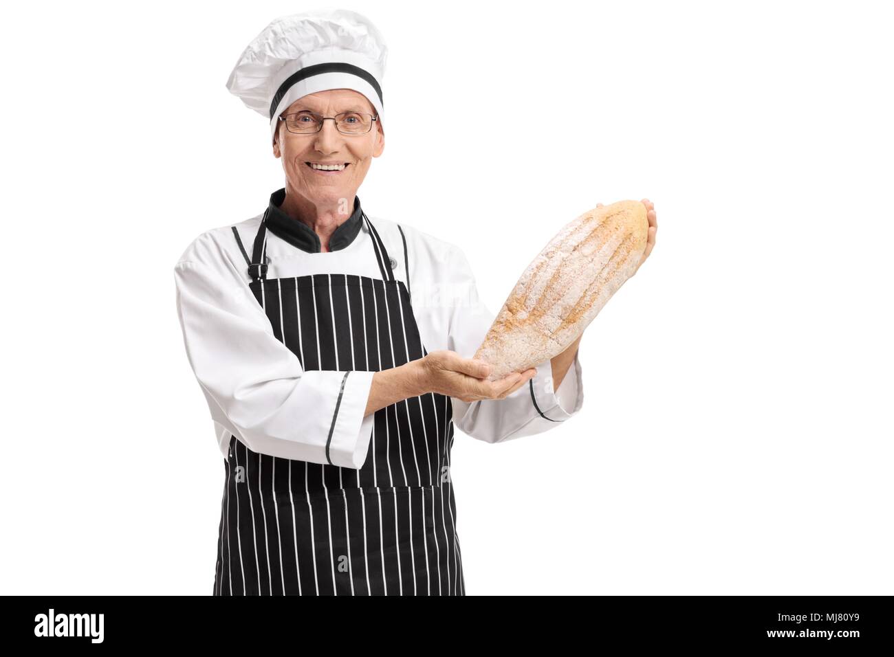 Man baker bread white background hi-res stock photography and images ...