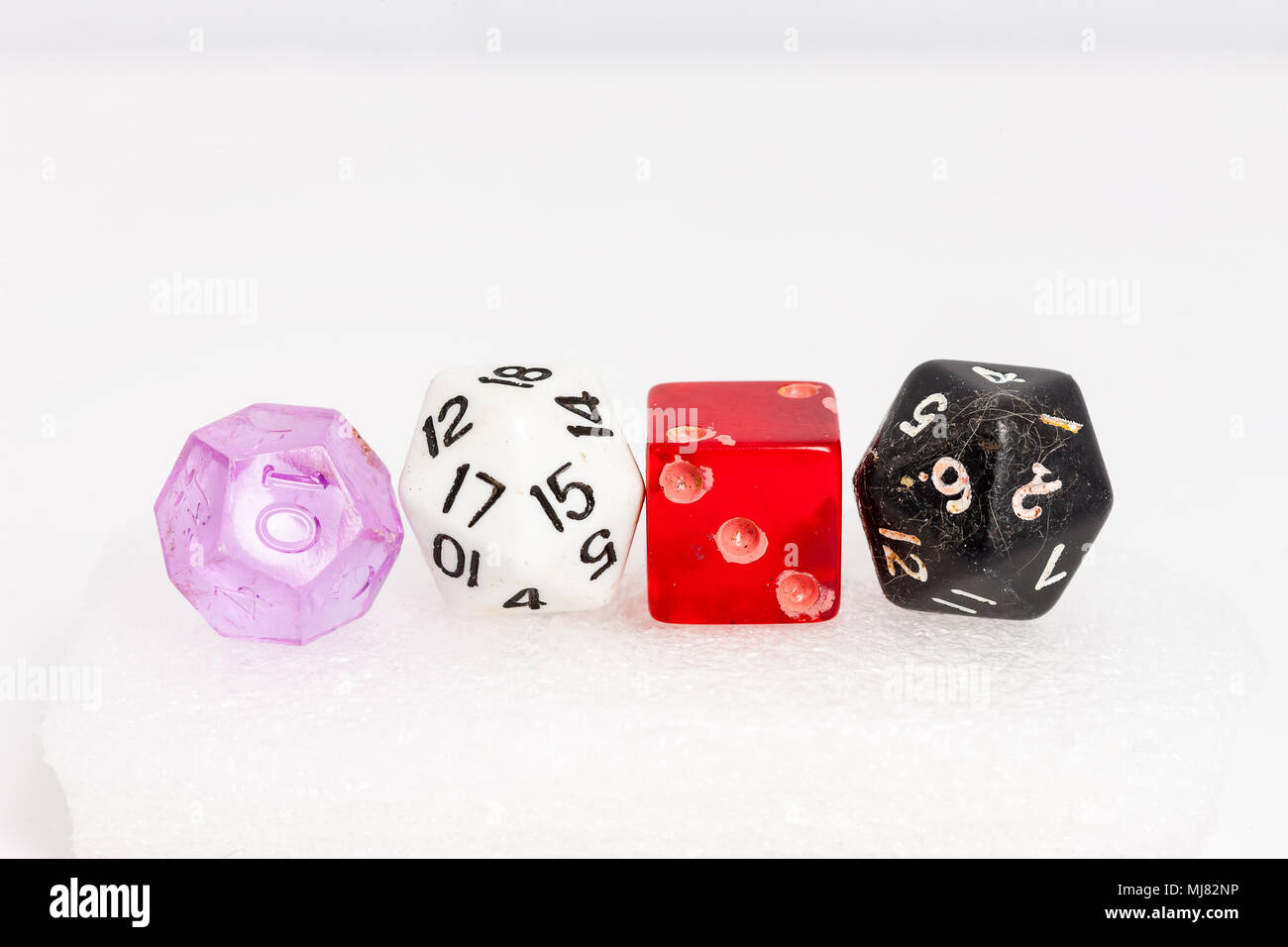 various styles of antique dice recently recovered from storage spot ...