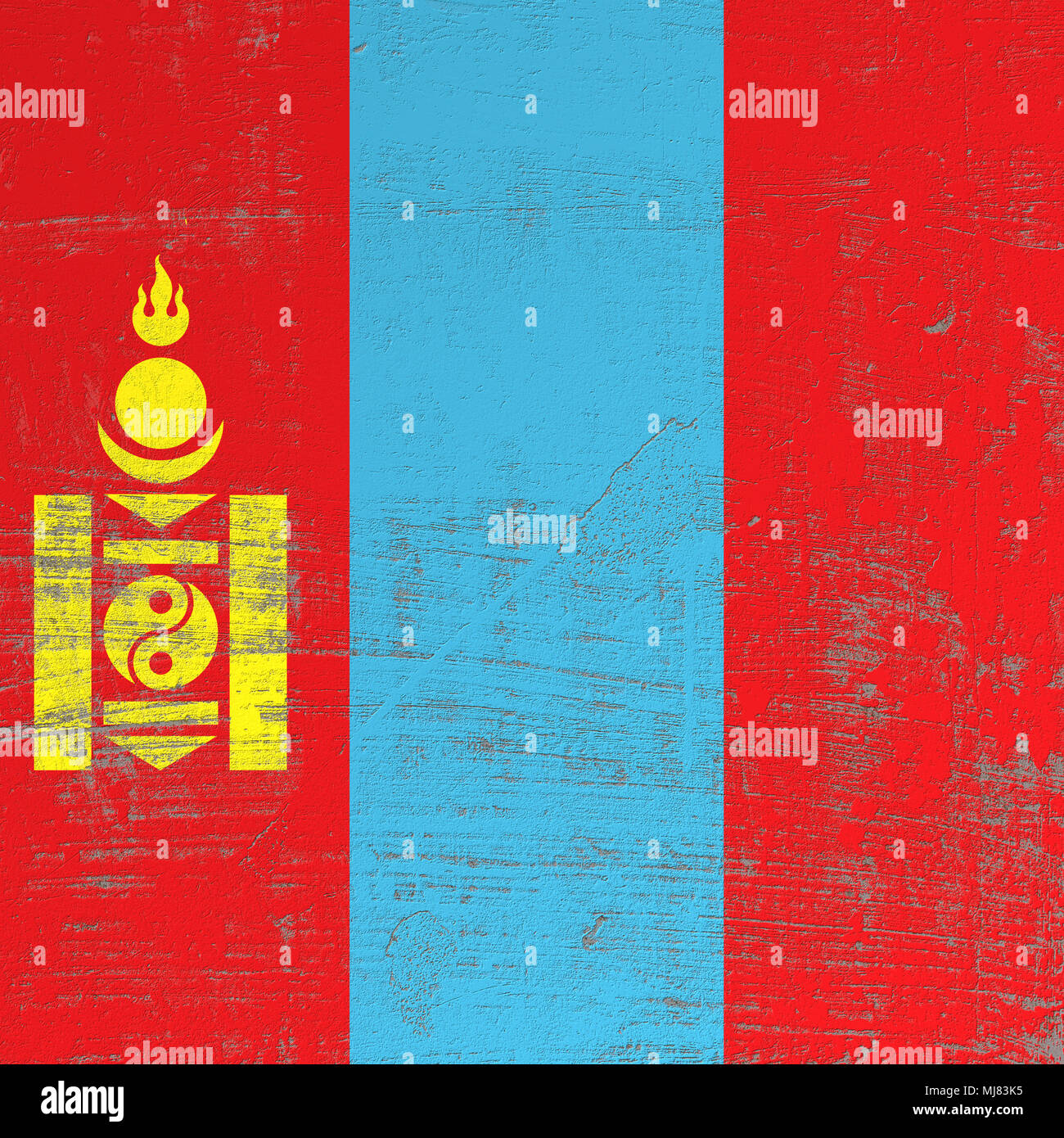 Mongolia flag illustration hi-res stock photography and images - Alamy