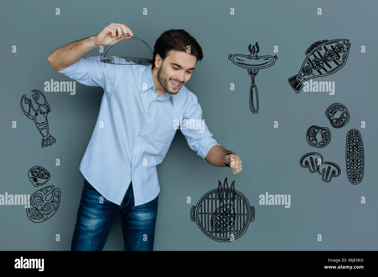 Cook smiling hi-res stock photography and images - Alamy