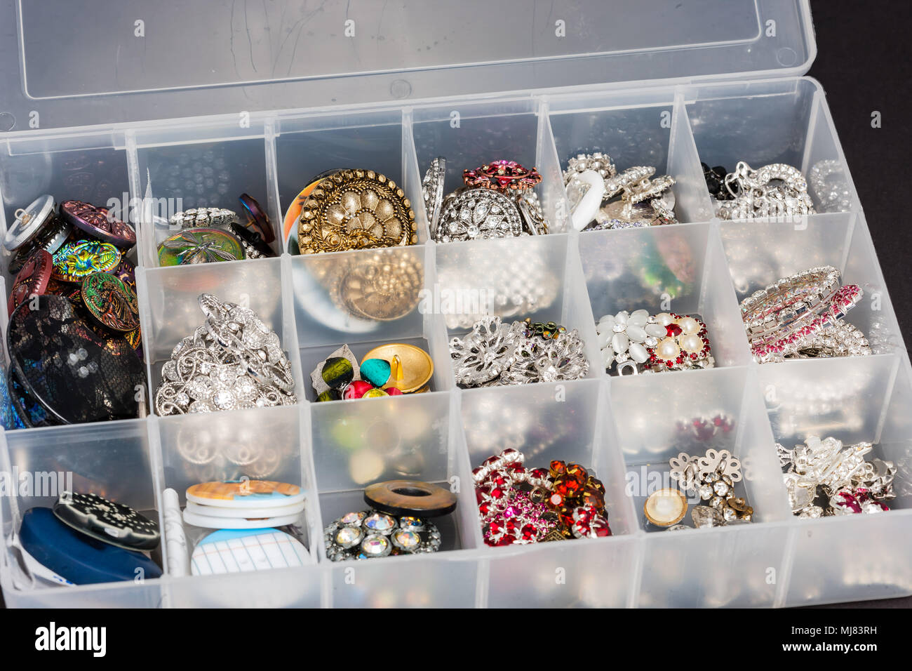 Button box hi-res stock photography and images - Alamy