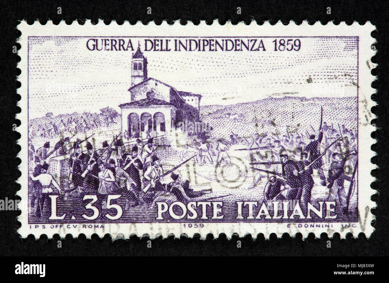 Italian postage stamp Stock Photo - Alamy
