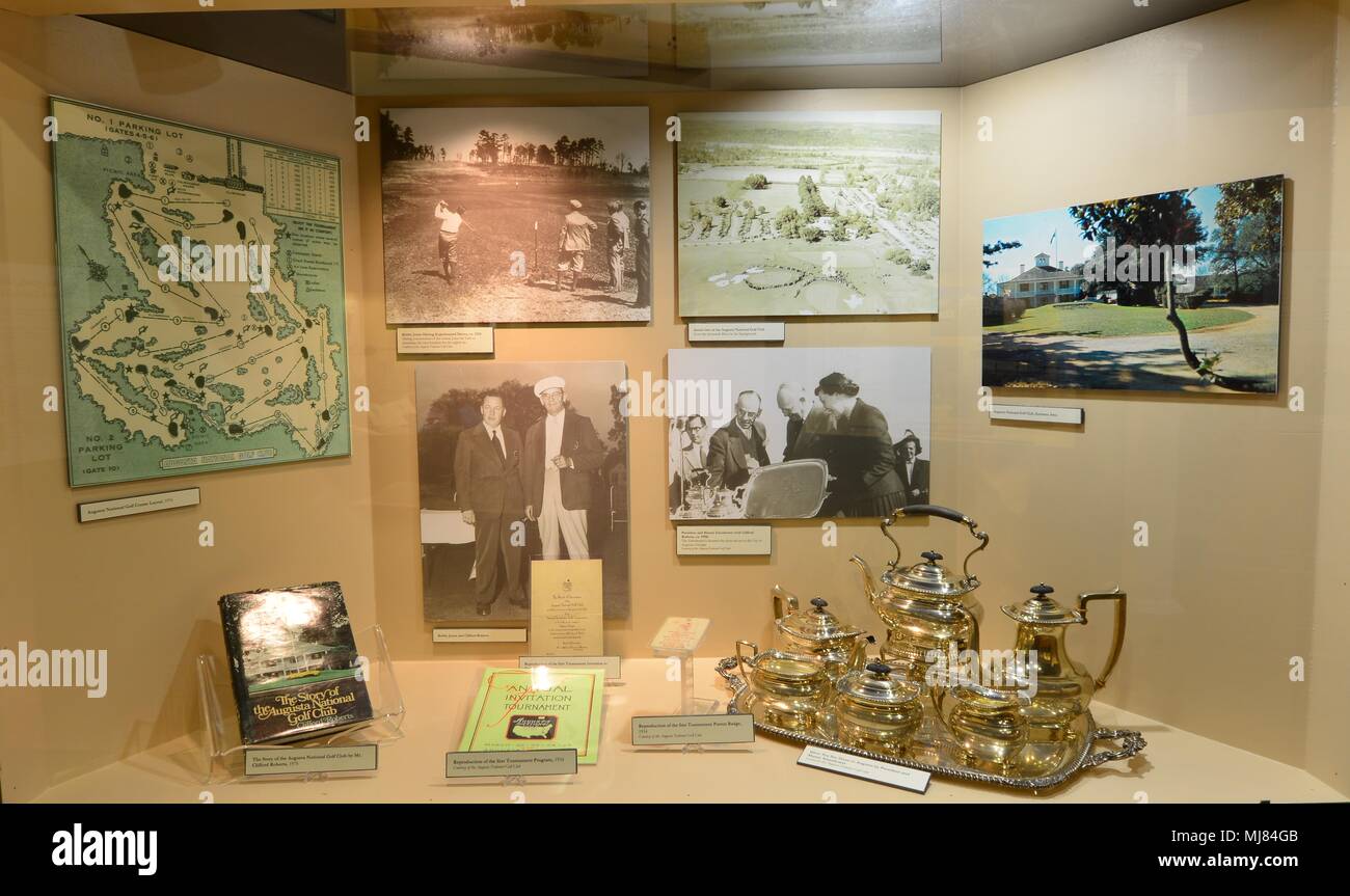 Golf history at the Augusta history museum Stock Photo - Alamy