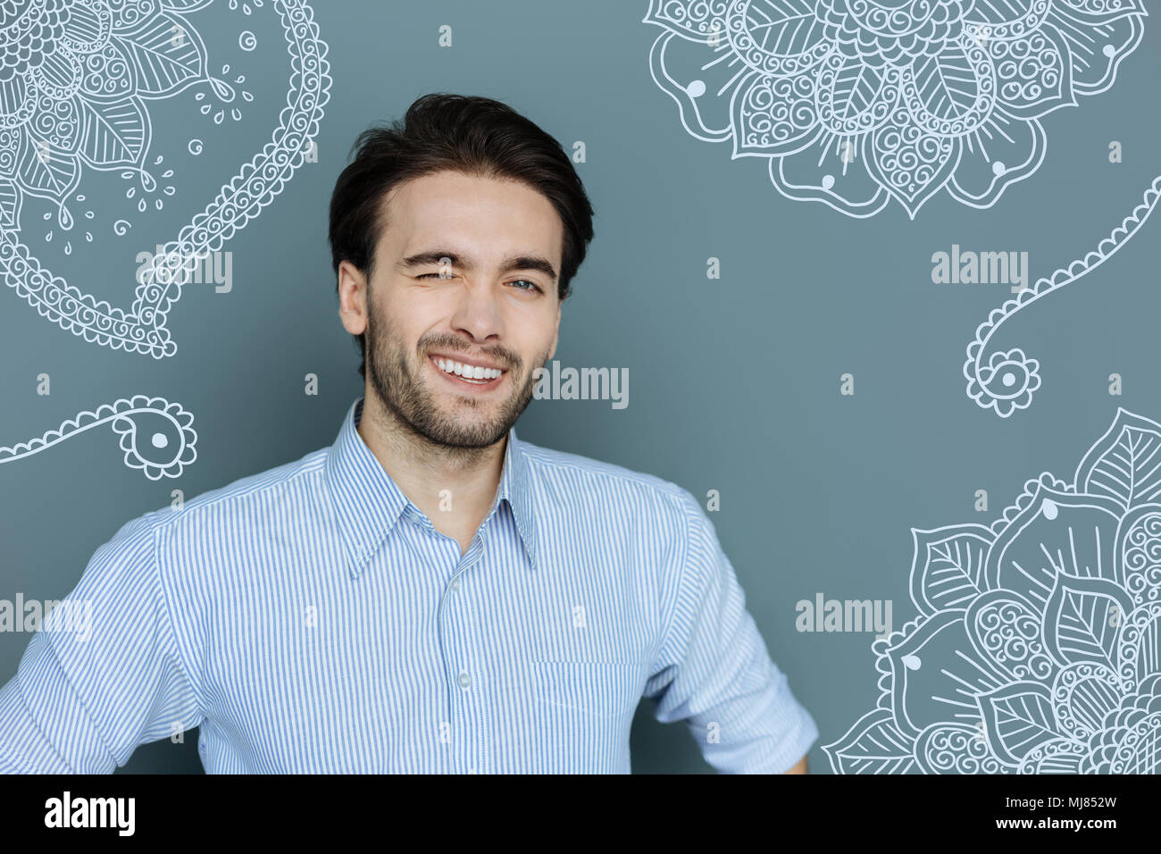 Winking man hi-res stock photography and images - Alamy