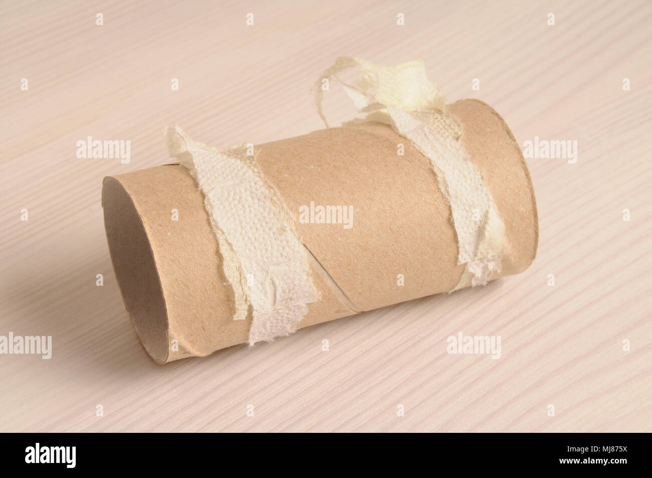 End of roll toilet paper Stock Photo - Alamy