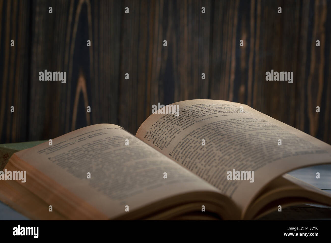 Text book opened study hi-res stock photography and images - Alamy