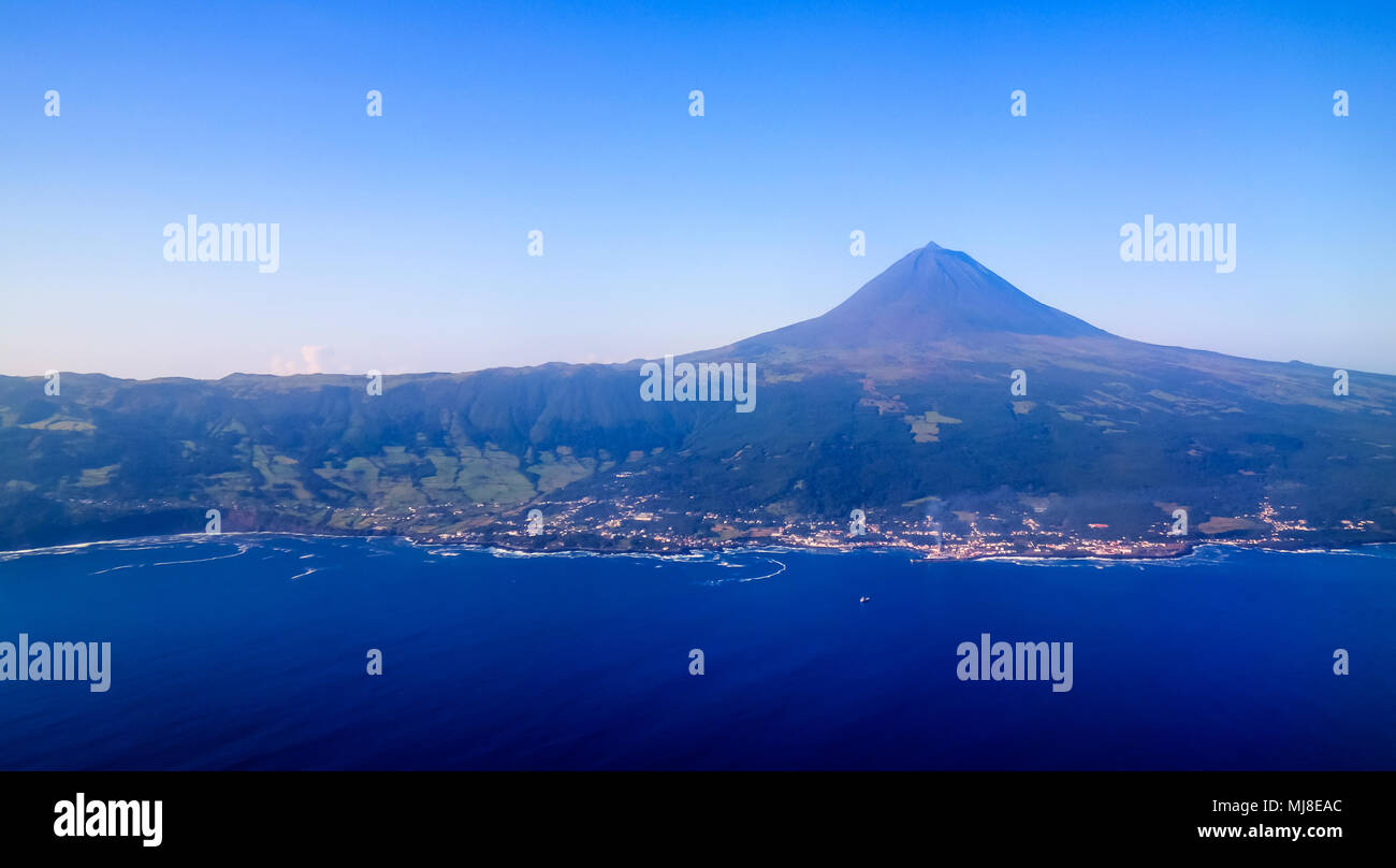Aerial view of pico volcano hi-res stock photography and images - Alamy