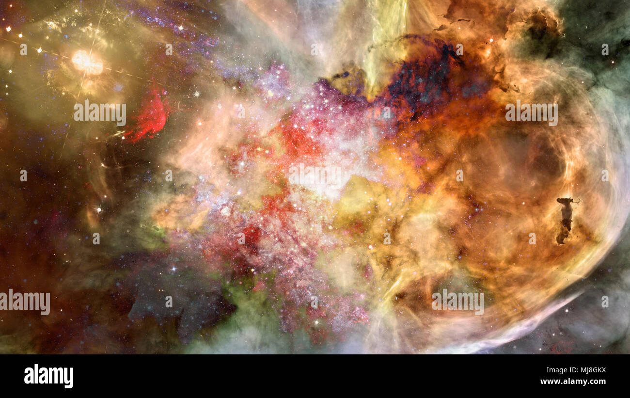 Nebula gas cloud in deep outer space. Elements of this image furnished ...