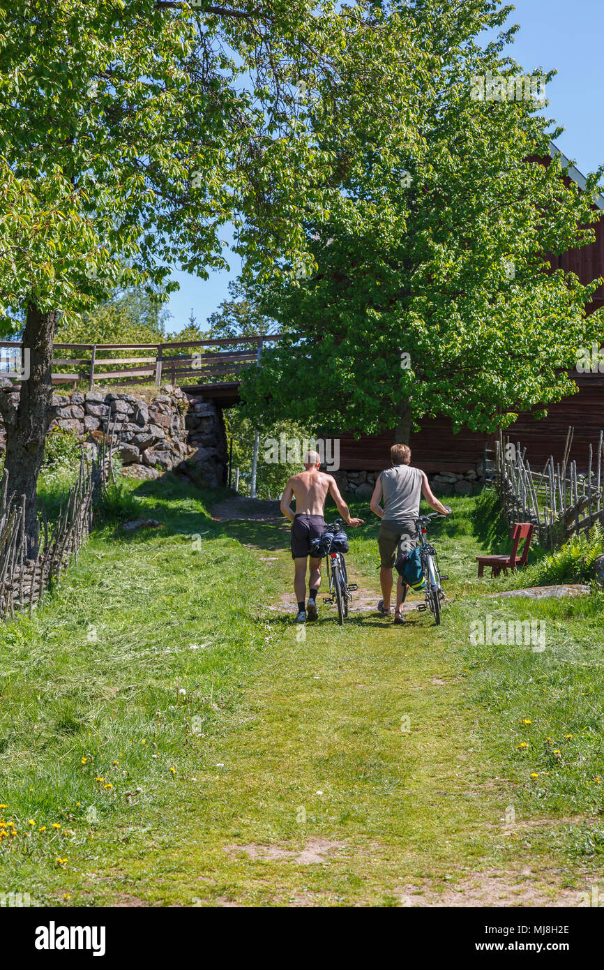 Two men walking on path hi-res stock photography and images - Alamy