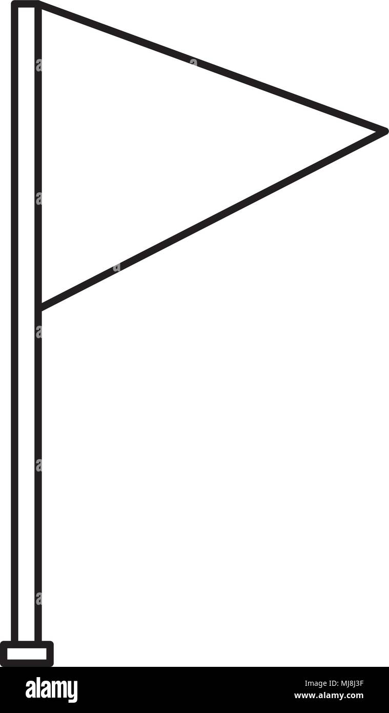 Triangle Flag Outline