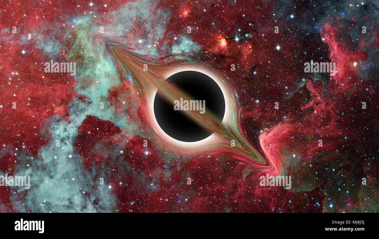 Black hole in outer space. Abstract science art. Elements of this image ...