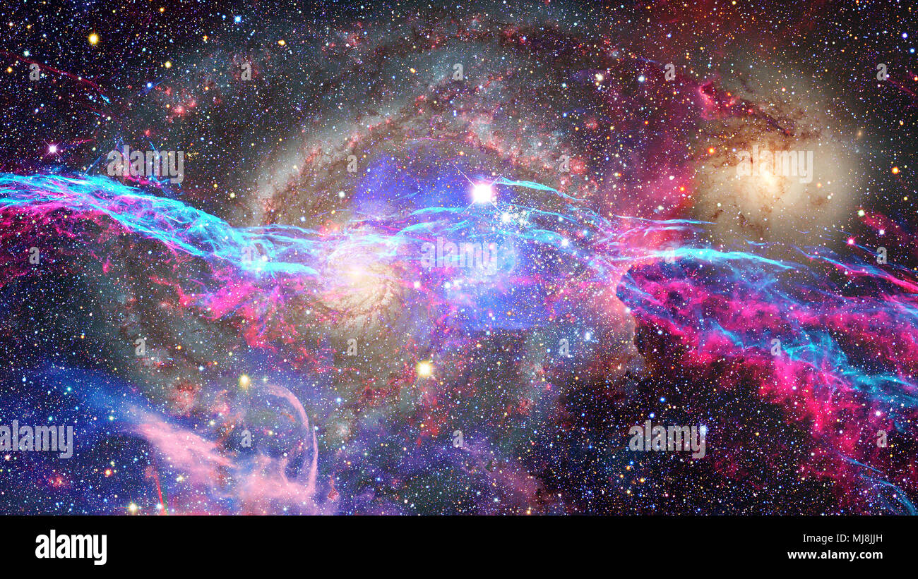 Nebula and stars in outer space. Elements of this image furnished by ...