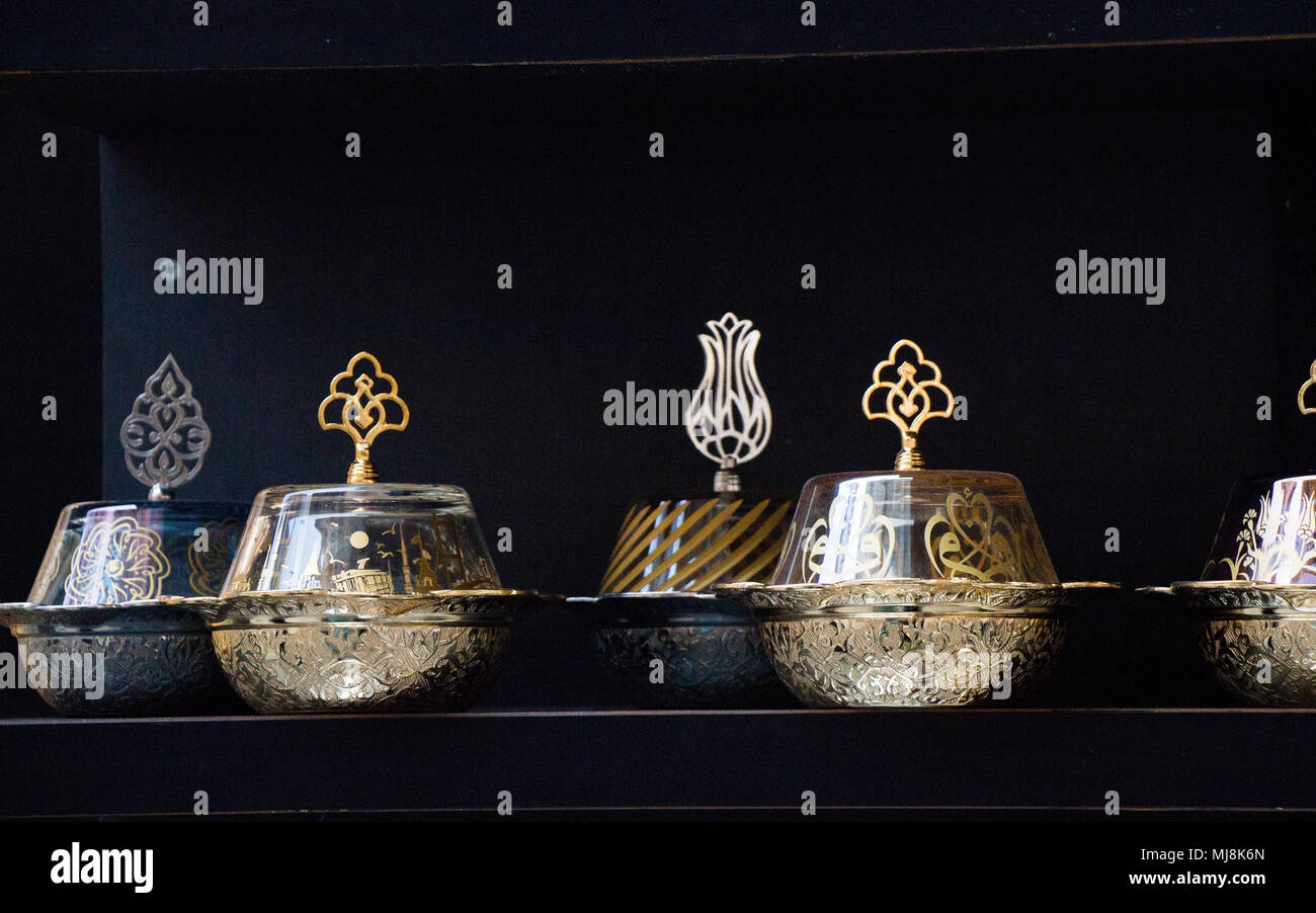 Ottoman Turkish antique kitchen utensils plate Stock Photo - Alamy