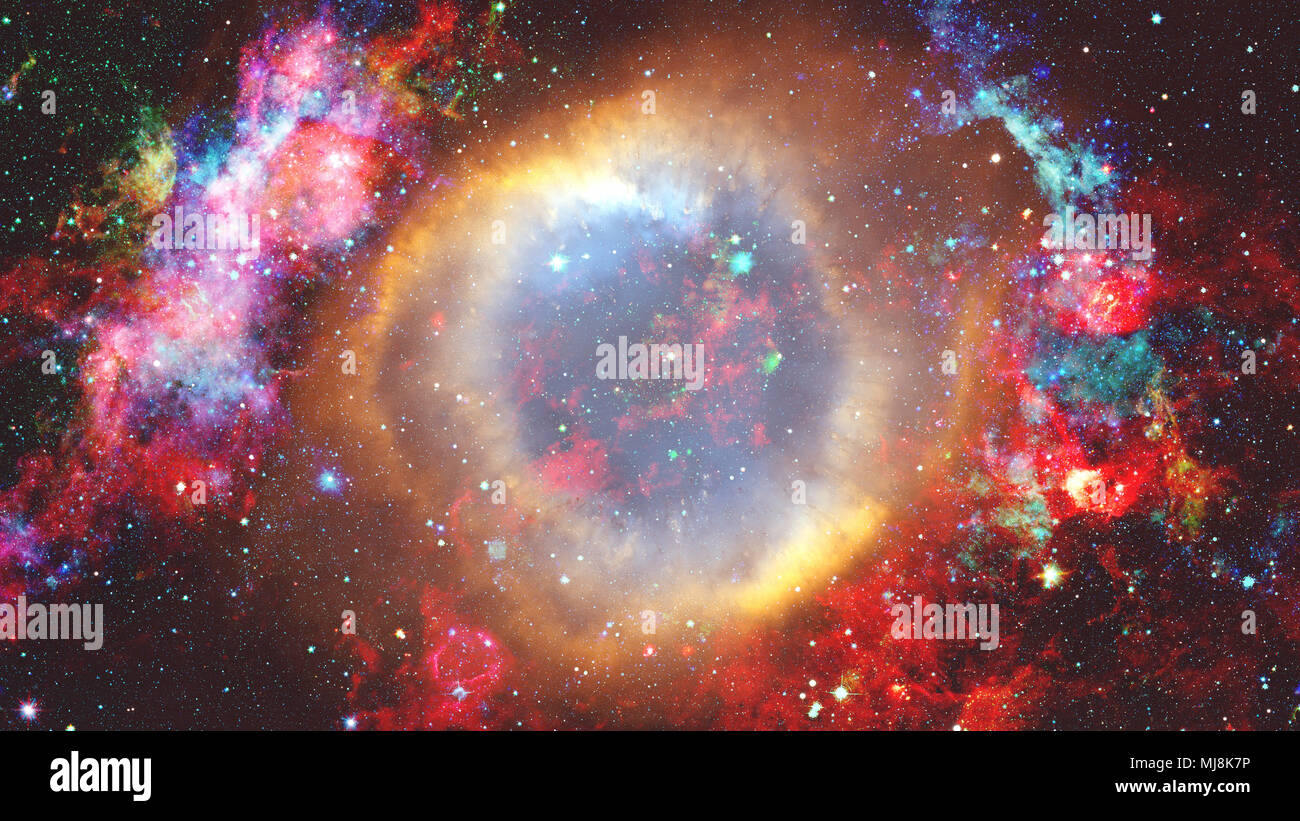 Nebula and stars in deep space, mysterious universe. Elements of this ...