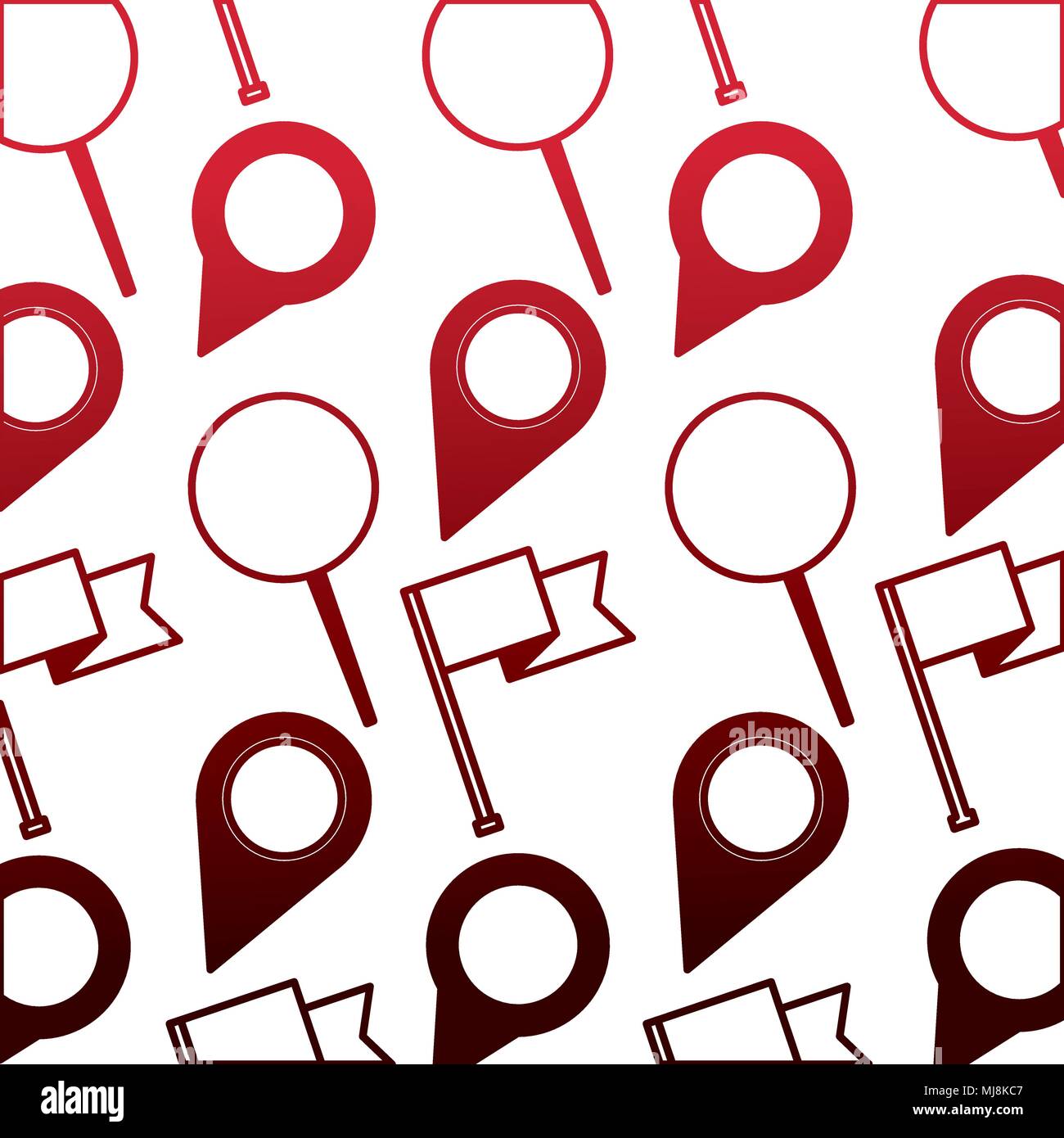 navigation gps location flag pin map wallpaper vector illustration ...