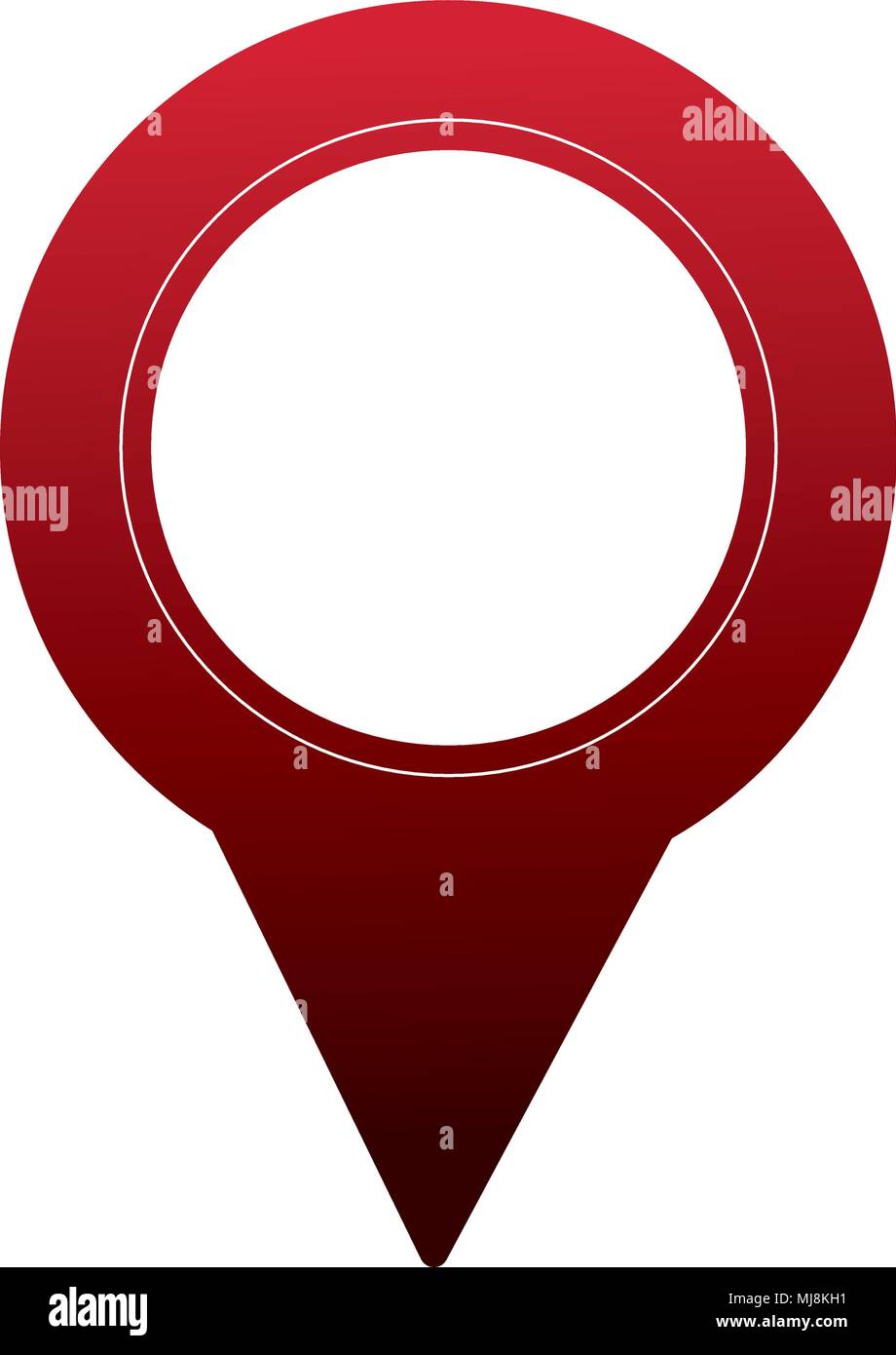 navigation gps pointer map location vector illustration gradient color ...