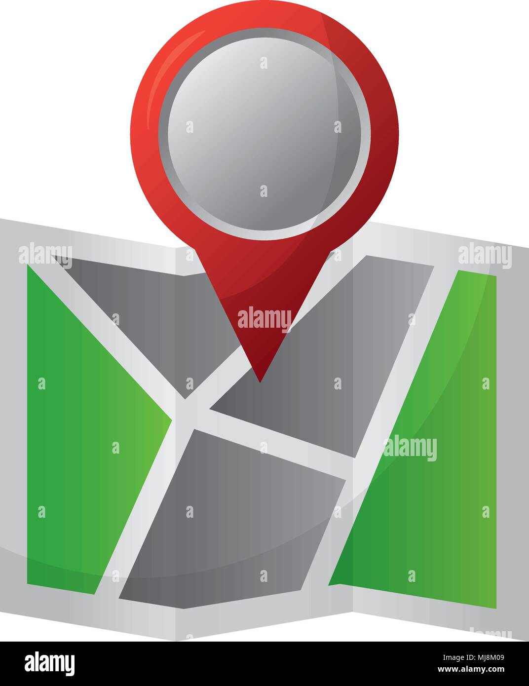 map navigation gps pointer destination vector illustration Stock Vector ...