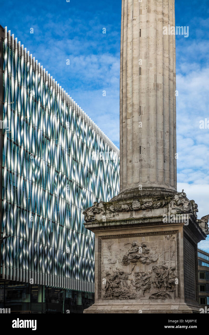 Base of Monument in London Stock Photo - Alamy