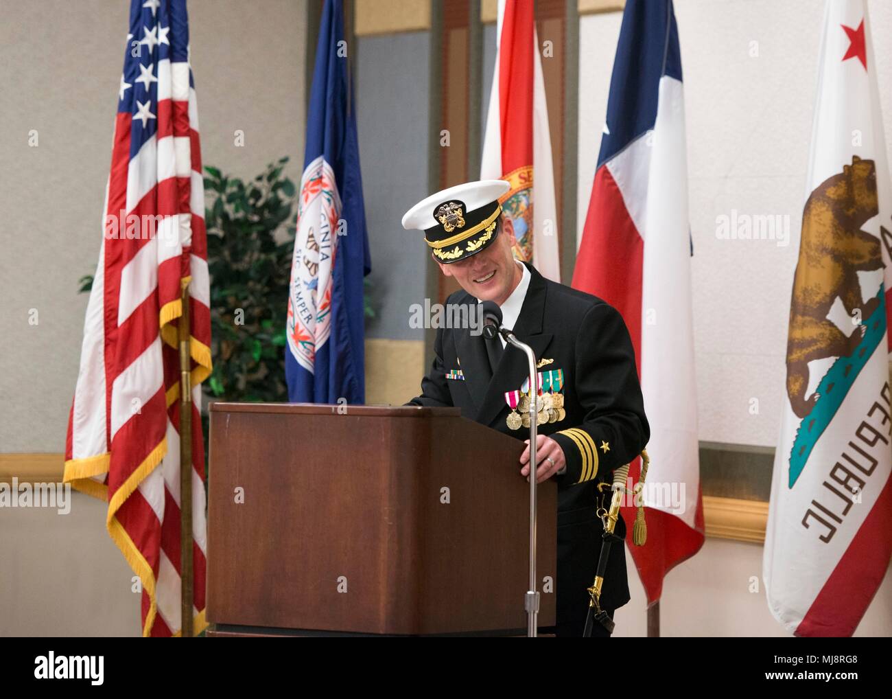 BREMERTON, Wash. (April 19, 2018) Cmdr. Steven Faulk, from Kennewick ...