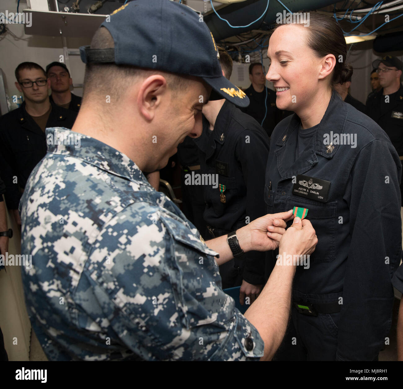 NORFOLK, Va. (Apr. 19, 2018) -- Electrician's Mate (Nuclear) 1st Class ...