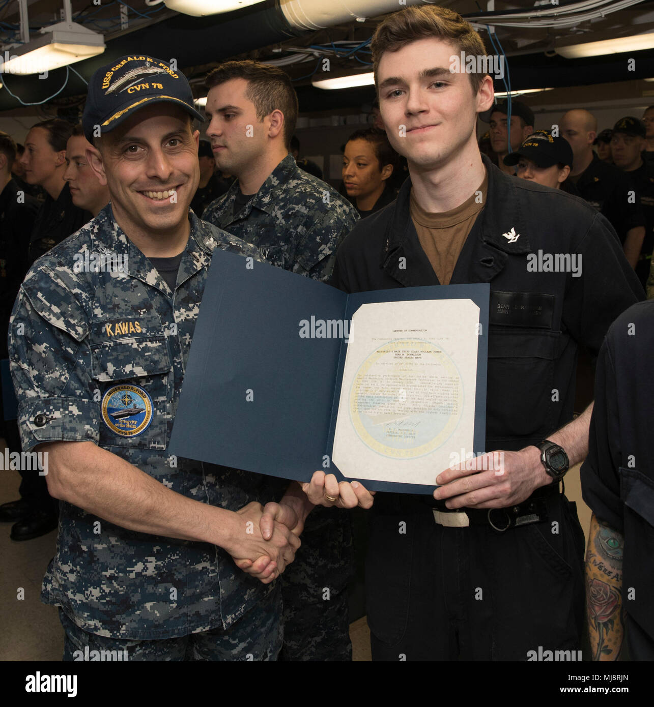 NORFOLK, Va. (Apr. 19, 2018) -- Machinist's Mate (Nuclear) 3rd Class ...
