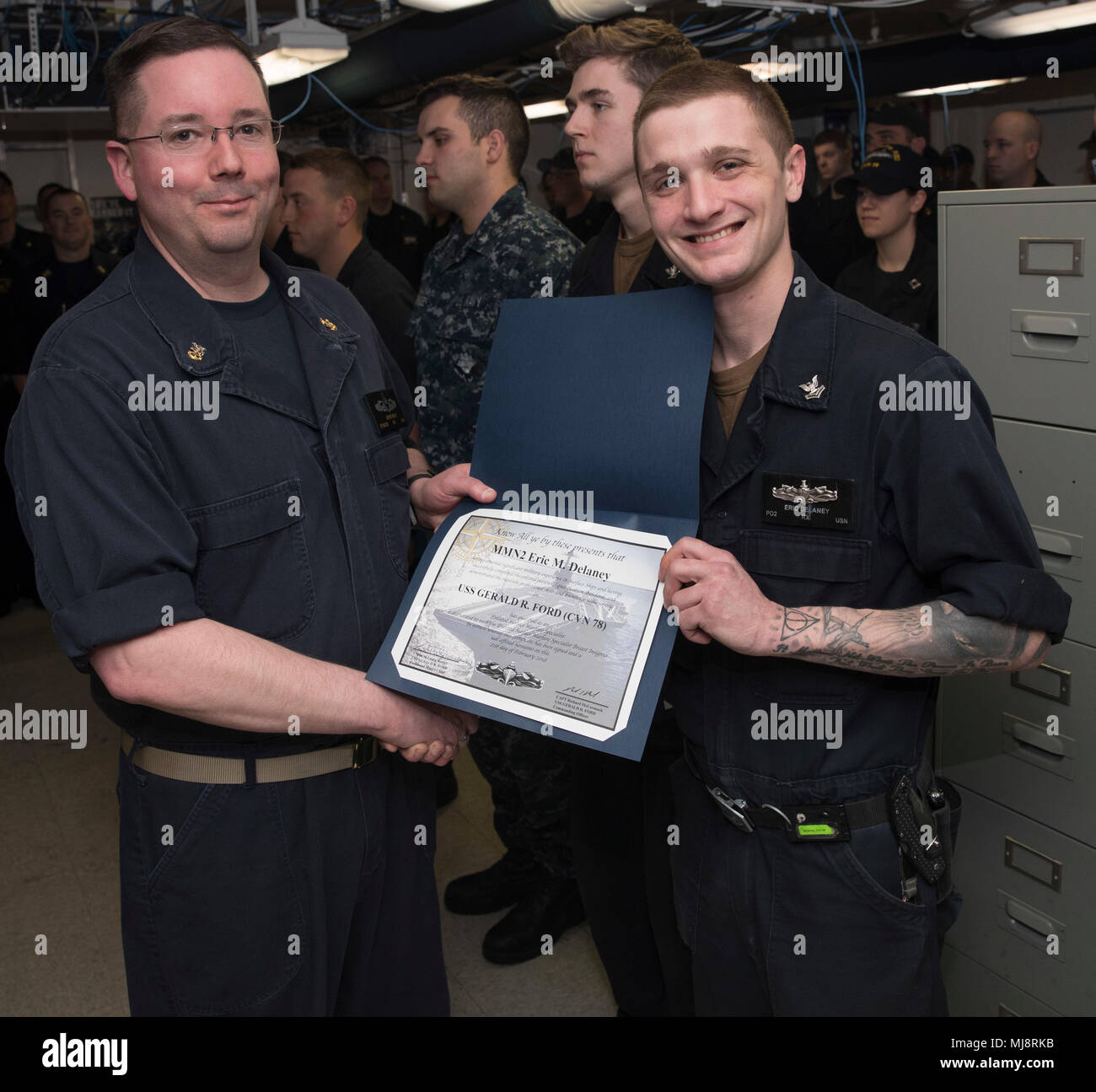 NORFOLK, Va. (Apr. 19, 2018) -- Machinist's Mate (Nuclear) 2nd Class ...