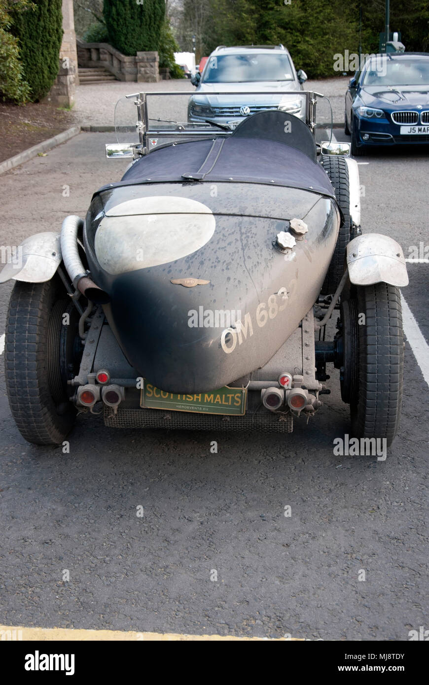 1925 Black Bentley 3/4.5 Boat tail Vintage Sports Car rear view of 1925 ...