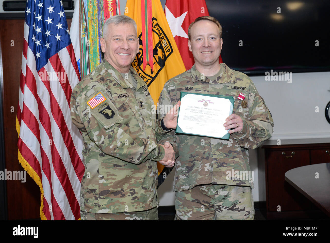 Fort Knox Commanding General Christopher Hughes presents COL Richard ...