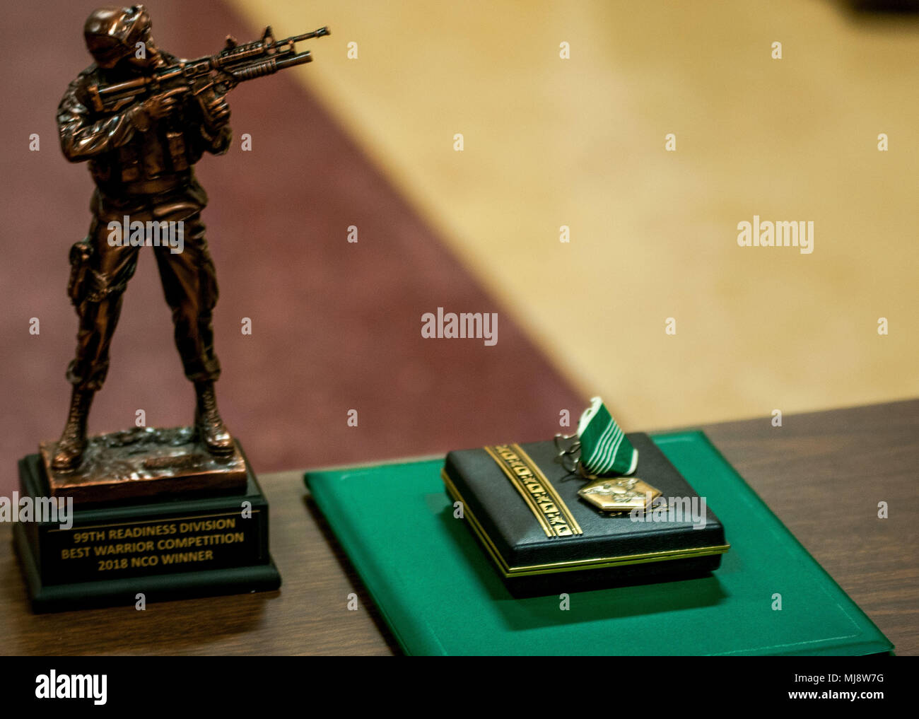 The awards for the Major Command-level Best Warrior Competition sit ...
