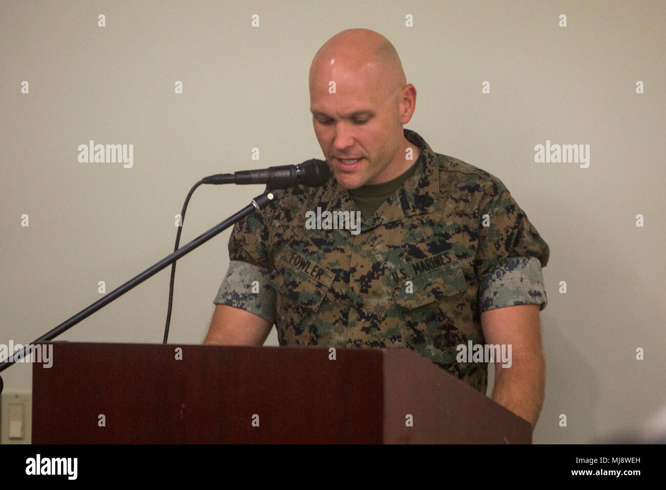 U.S. Marine Corps Gunnery Sgt. Clinton Fowler, the staff ...