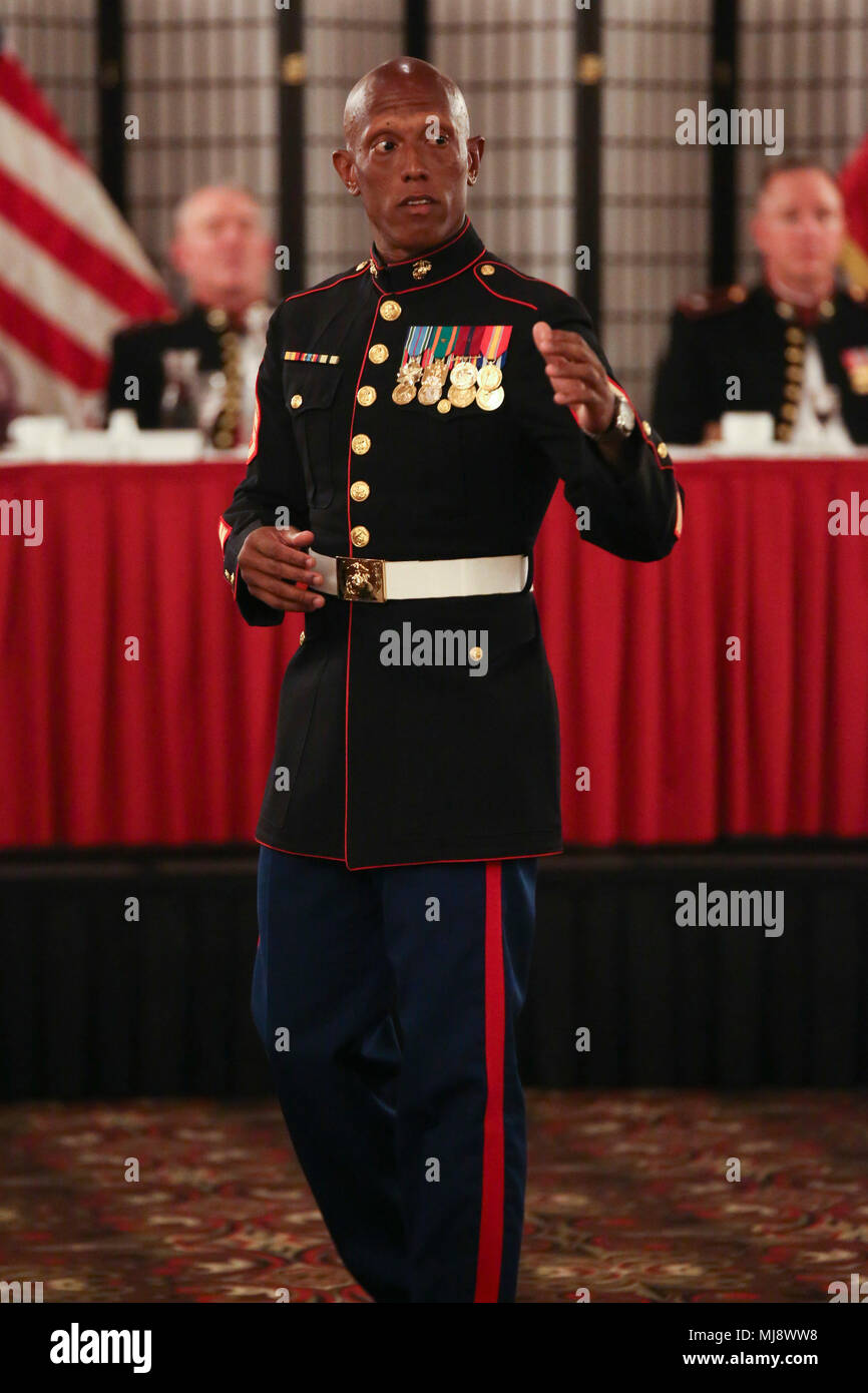 Staff Sgt. Dequence Sherman, the company gunnery sergeant of ...
