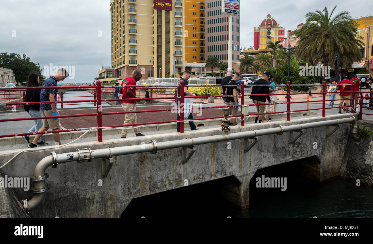 Marines from 1st Marine Aircraft Wing volunteer with the Single Marine Program as part of ...