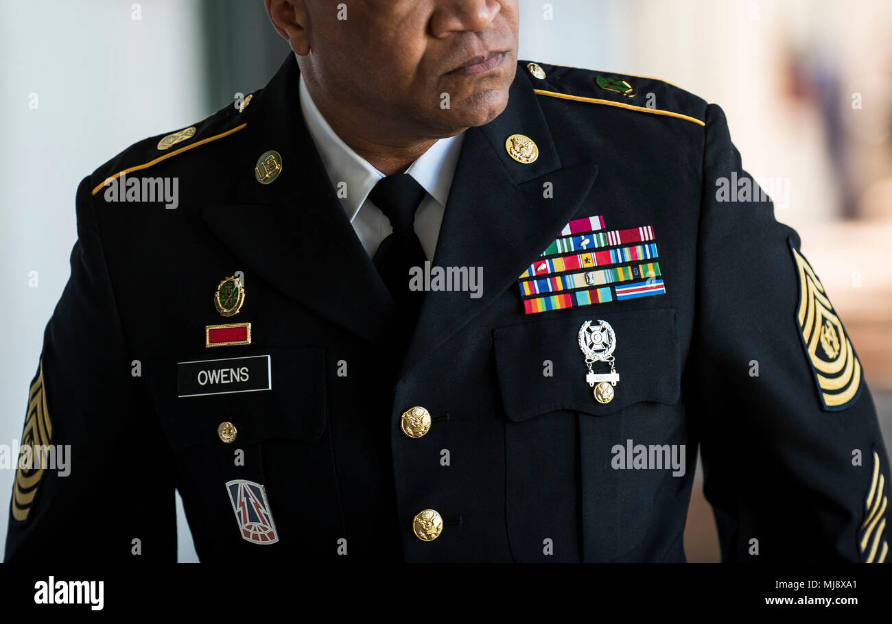 Command Sgt. Maj. Craig Owens, command sergeant major of the 200th ...