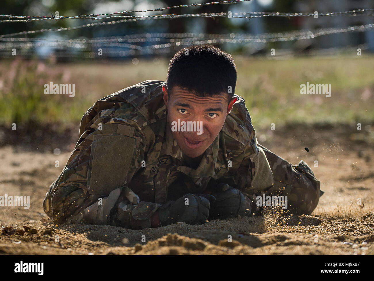 Sgt. David Gutierrez, a U.S. Army Reserve military police Soldier with ...