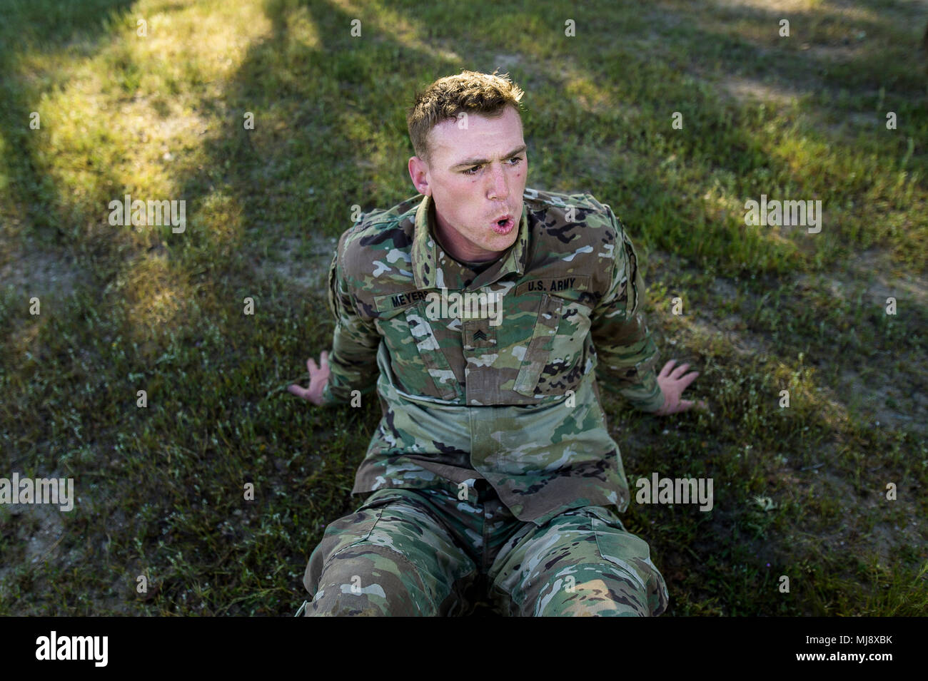 Sgt. Matthew Meyers, a U.S. Army Reserve military police Soldier with ...
