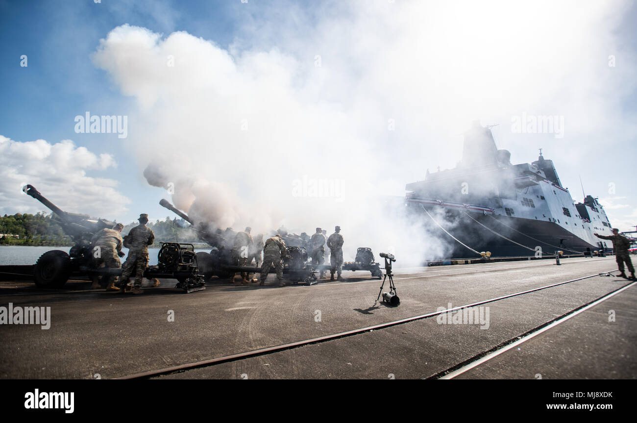 Oregon Army National Guard Soldiers with A Battery, 2nd Battalion ...