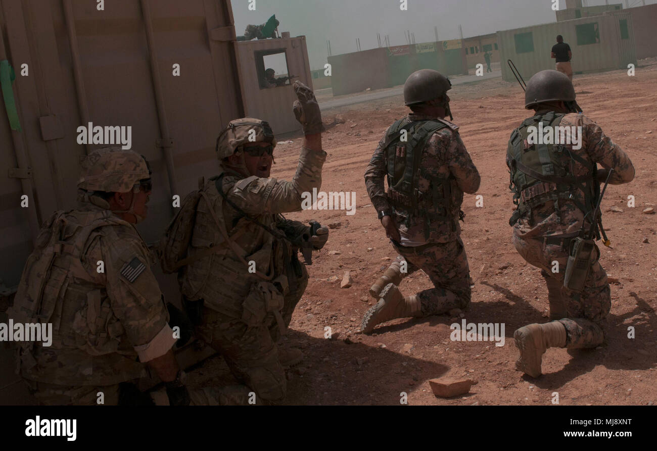 Training Area One, Jordan –Sgt. 1st Class Nathan Ryno, platoon sergeant ...
