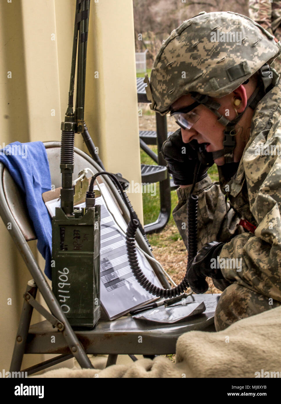 U.S. Army Spc. Ilya Titov, an infantryman assigned to Alpha Company ...